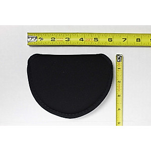 Black Golf Putter Headcover Oversize Neoprene Club Head Cover Perfect for Mallet Putters Fits Most 2 Ball Putters Clubs