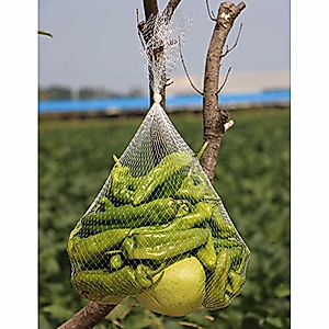 Hedume 200 Pack Plastic Mesh Bags, Produce Bags, Mesh Storage Food Bags for Grocery Shopping & Storage of Fruit Vegetable seadfood & Garden Produce