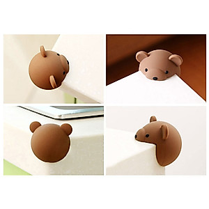Corner Guards Edge Bumpers Ball Shape Baby Child Safety Proof Furniture Table Protector 4 Pieces (Cat)