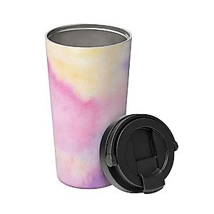 WANGXUEE Rainbow. Print 500ml Stainless Steel Travel Tumbler Double Wall Vacuum Insulated Coffee Mug