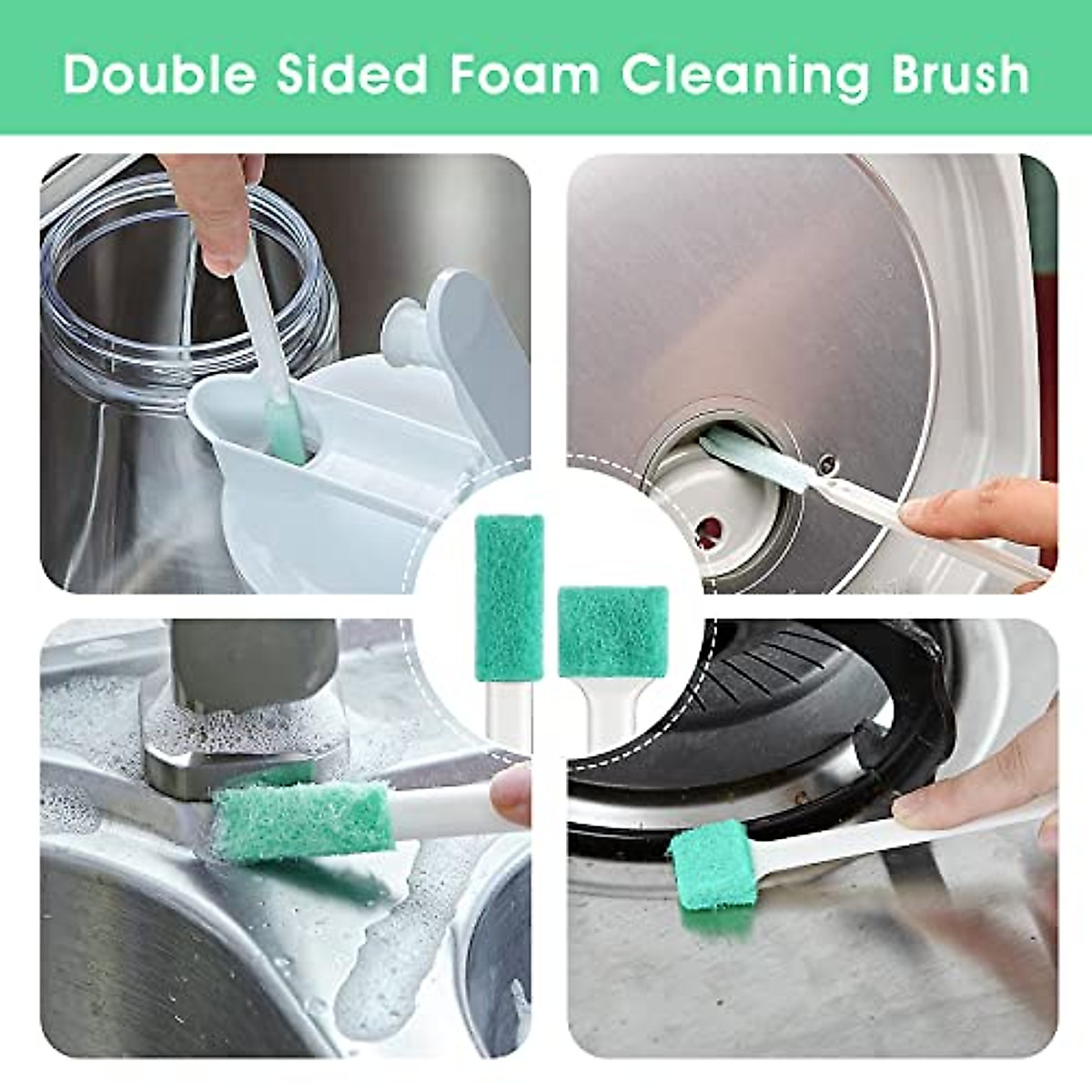 Small Cleaning Brushes for Household, 8Pcs Crevice Cleaning Tool Set for Window Groove Track Humidifier Keyboard Bottle Door Car Vent, Tiny Detail Cleaner Scrub Brush for Gaps Corner Tight Space