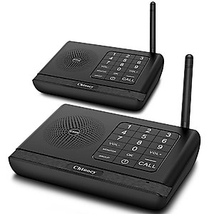 Chtoocy Wireless Intercoms for Home Hands Free & Two Way Audio Wirelss Intercom System, Clear Sound Anti-Interference Full Duplex 1 Mile Range, Room to Room Communication System