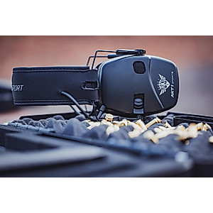 AK AKT1 Sport Cadre Low-Profile Electronic Sound Amplification Slim Safety Earmuff, For Shooting Range, Pistol, Rifle, Mowing, Construction, Work Shops, NRR 22dB