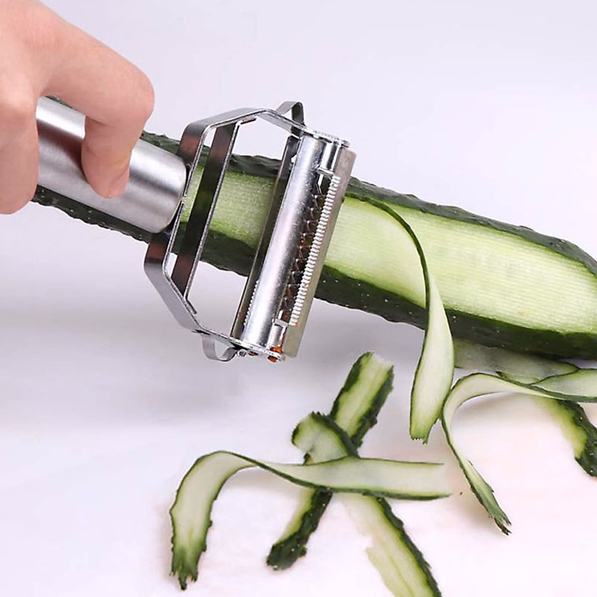 For Creative 2 In 1 Vegetable & Fruit Peeler Stainless Steel Potato Grater Melon Planer Kitchen Peeling Tool Ultra For S Fruit Peeler Tool For Kitchen