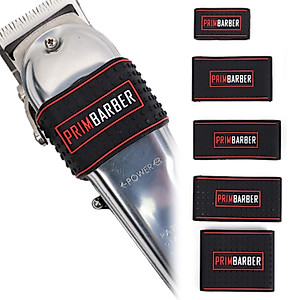 Professional Barber Clipper bands 5 pcs, Non Slip Barber Clipper bands, Heat Resistance Barber sleeve for Hair clipper, Barber Hair Clipper Holder tools. (Black)