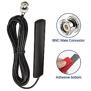 Bingfu VHF UHF Car Truck Police Scanner Adhesive Mount Antenna Vehicle Ham Radio Amateur Radio Mobile Scanner BNC Male Patch Antenna Compatible with Uniden Bearcat Whistler Radio Shack Radio Scanner