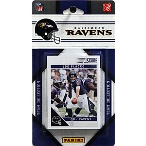 2011 Score Baltimore Ravens Factory Sealed 13 Card Team Set. Players Include Anquan Boldin, Derrick Mason, Ed Reed, Haloti Ngata, Joe Flacco, Michael Oher, Ray Lewis, Ray Rice, Terrell Suggs, Todd Heap, Jimmy Smith, Tandon Moss and Torrey Smith.