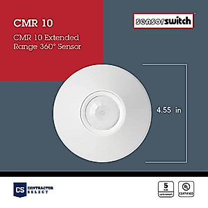 Sensor Switch CMR 10 Contractor Select Ceiling Mount Occupancy Sensor, 28 Foot Radius, White