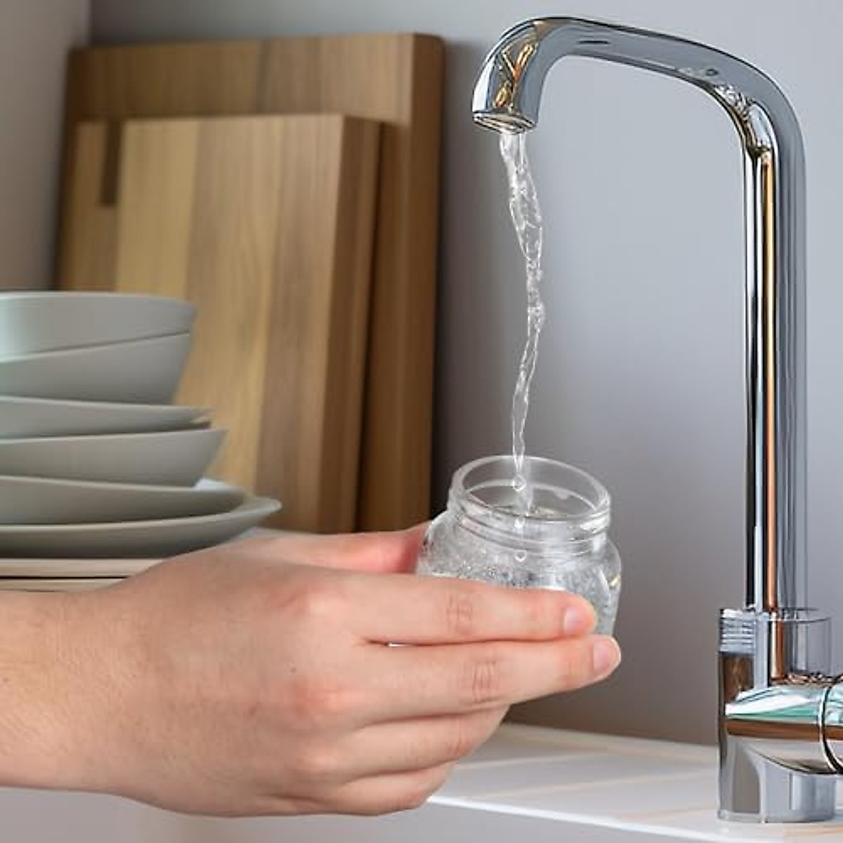 DOPHCOZFFY Salad Dressing Container To Go, 4.2 oz Glass Small Condiment with Lids, Dipping Sauce Cups Set, Leakproof Reusable for Lunch Box Work Trip (Bamboo and wood glass jar 4PCS)