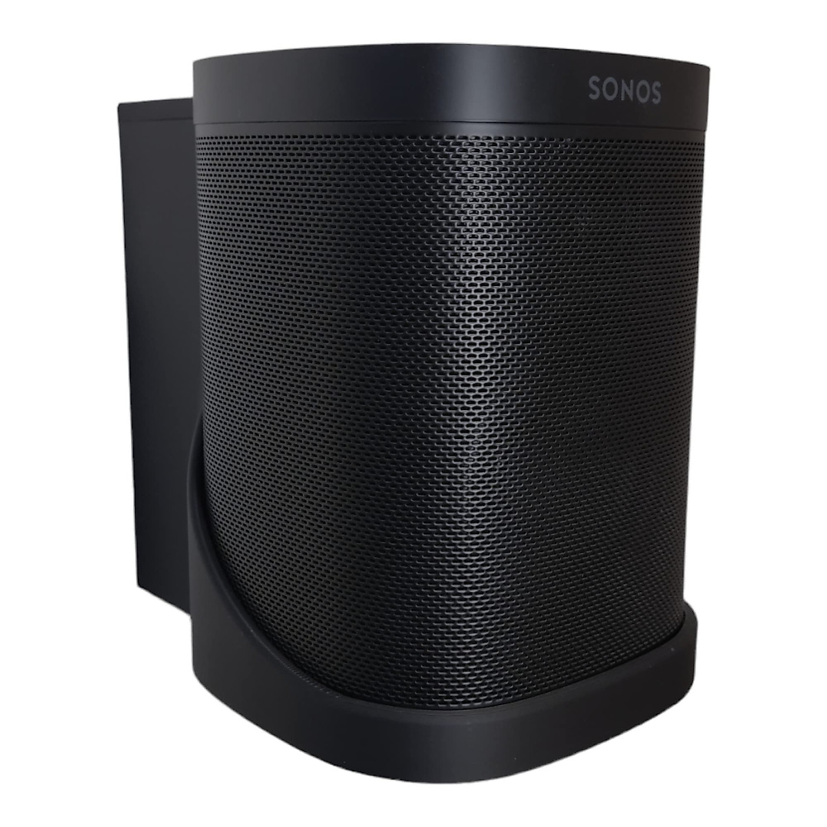 Outlet Mounted Speaker Mount Compatible with Sonos One, Sonos One SL, Sonos Play: 1 (Decora, Black)