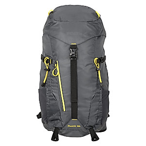 Mountain Warehouse Phoenix 35L Backpack - Travel Rucksack, Raincover Grey