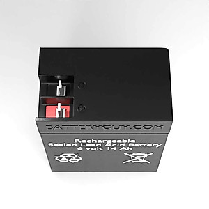 BatteryGuy ELB-0614 Replacement 6V 14.0Ah SLA Battery Brand Equivalent (Rechargeable) - Qty of 1