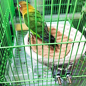 kathson Hemp Rope Weave Bird Breeding Nest Bed for Parakeet Cockatiel Canary Lovebird and Small Parrot Cage Hatching Nesting Box