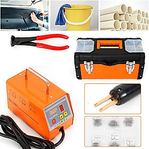 Hot Stapler Plastic Welder Kit Plastic Welding Kit Welding Machine with Various Accessories Auto Bumper Body Plastic Repair Kit Bumper Repair Kit Hot Stapler Plastic Repair Kit for Plastic Parts