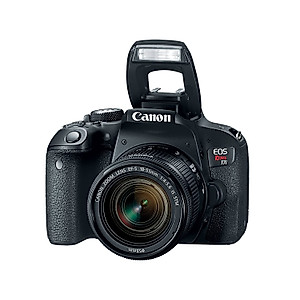 Canon EOS Rebel T7i EF-S 18-55 is STM DSLR Kit, EF 55-250mm STM, 64GB U3 Memory Card, Wide Angle, Telephone Lens, 48" Tripod and Accessory Bundle