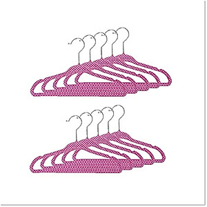 Children's Nursery Hanger- Includes 10 Children's Velvet Hangers- New Improved Rack with Rolling Design!
