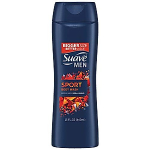 Suave for Men Sport Energizing Body Wash, 15 fl oz (Pack of 3)