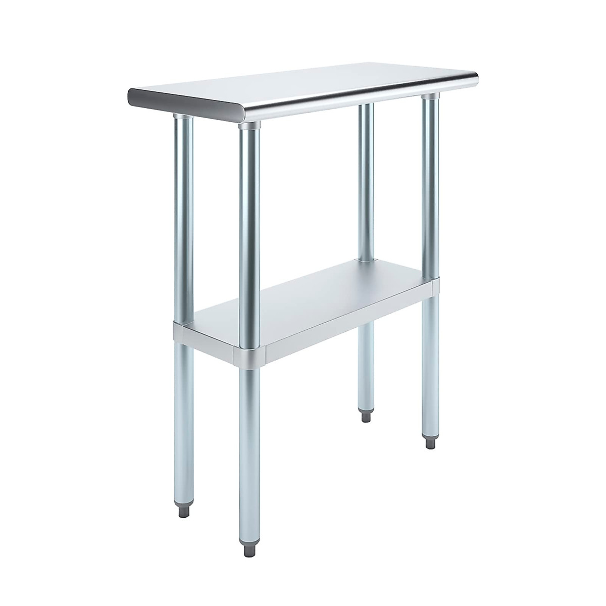 14" x 30" AmGood Stainless Steel Work Table | Metal Kitchen Food Prep Table | NSF | Commercial & Residential Kitchen Laundry Garage Utility Bench