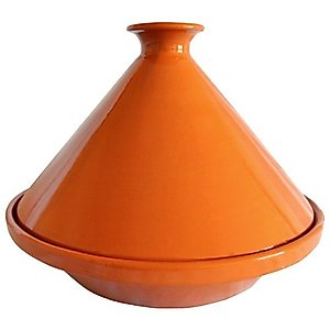Raphael Rozen Tagine Cooking Pot Original Handmade Clay 10 Quart Cooking Dish Family Size Recipe Book