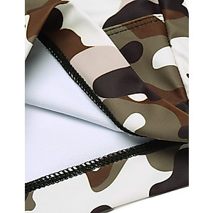 COOFANDY Mens Camo Quick Dry Swimwear Shorts with Pockets, Large, Brief - Army Green