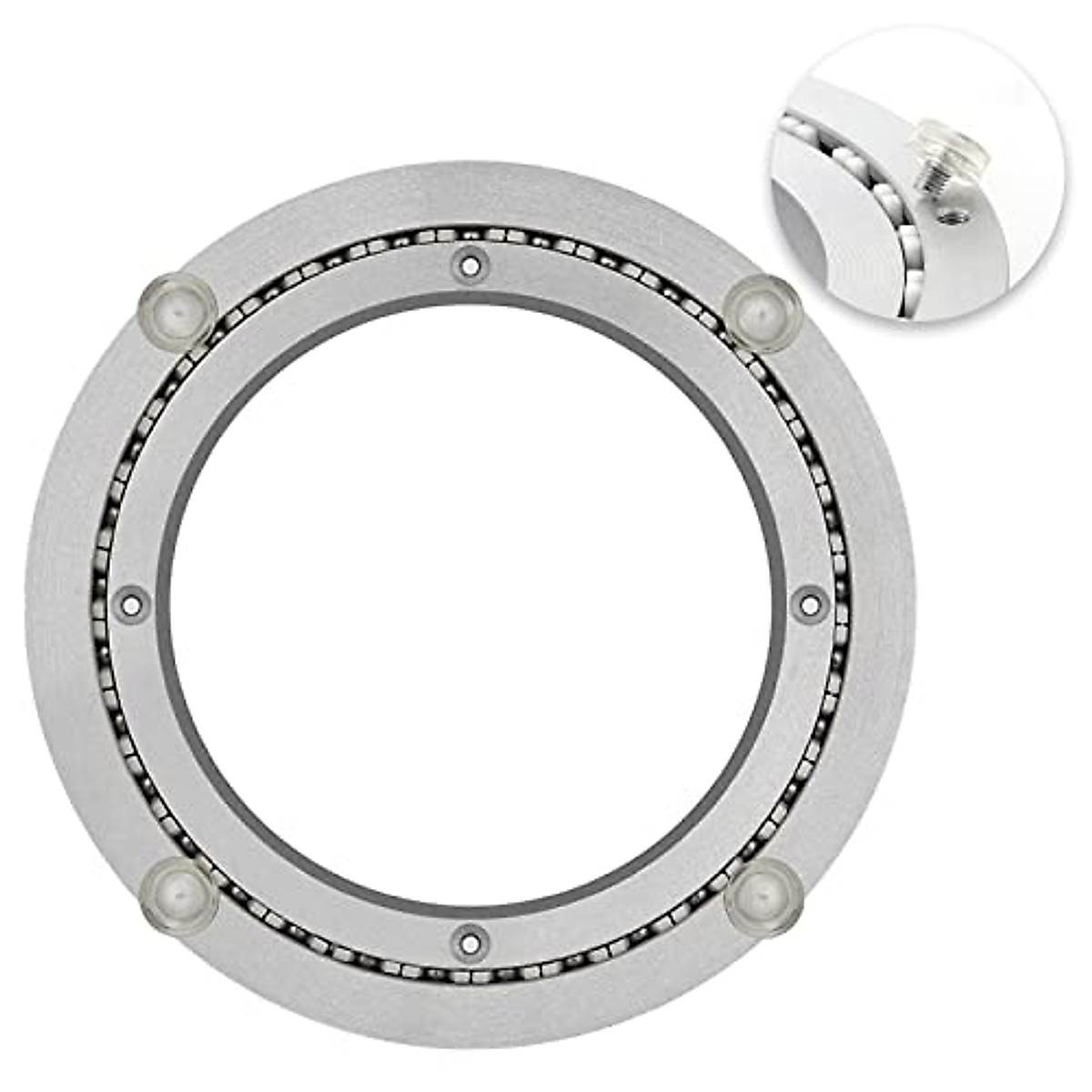 Heavy-duty Aluminum Rotary Bearing Lazy Susan Table Bearing Turntable Bearing Base Hardware, Large Table Bearing 8in 16in 24in 32in, Smooth Silent Industrial Swivel Base ( Size : 16 inches (400mm) )