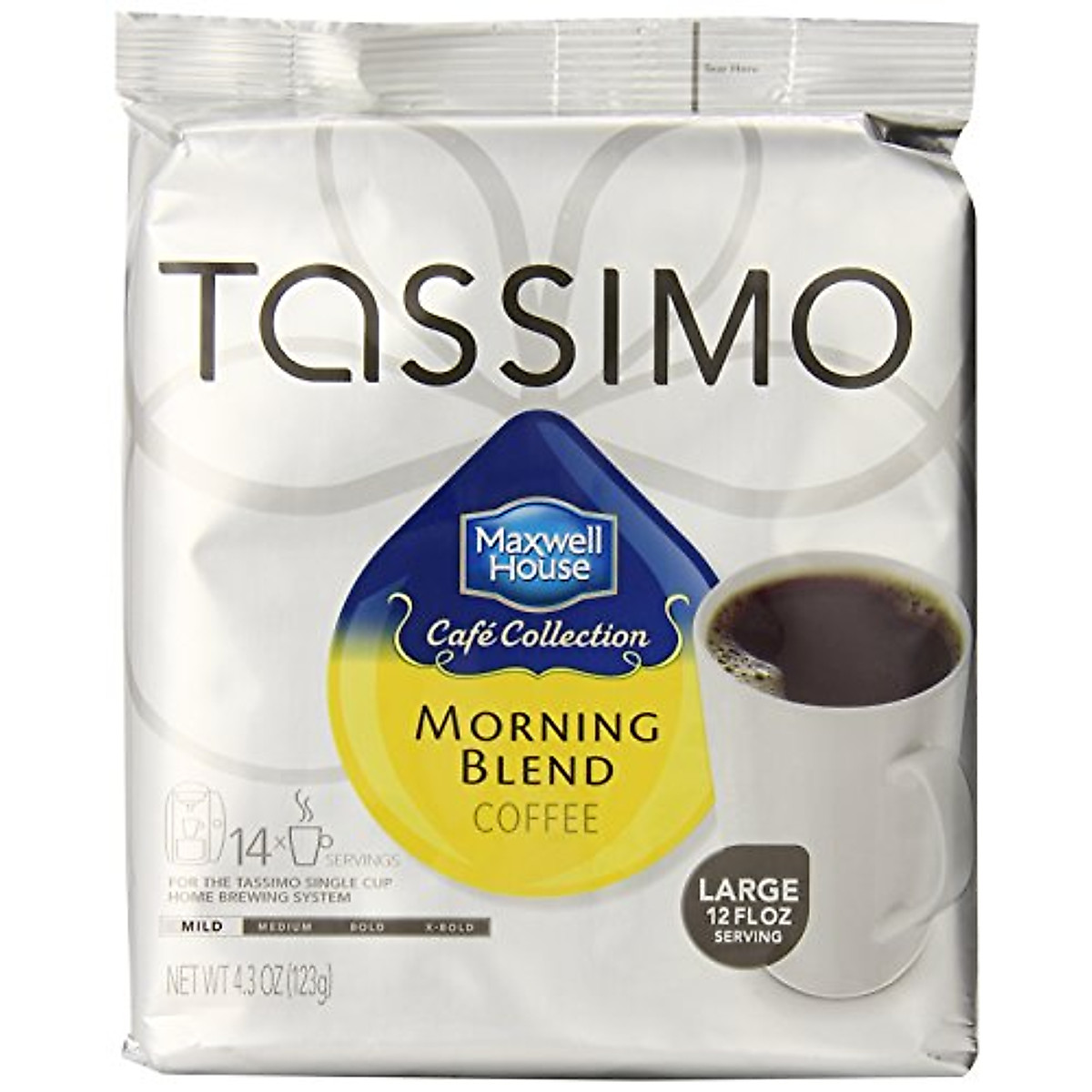 Tassimo Maxwell House Cafe Collection Mild Morning Blend Coffee 14-Count (Pack of 2)