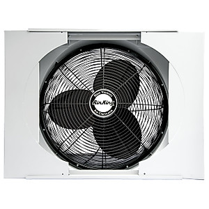 Air King 9166F 20" Whole House Window Fan , Gray