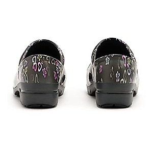 Anywear SR Angel Nurse Shoes, Slip-Resistant Clogs for Women, Nurse Clogs and Chef Shoes for Women, 7, Lucky in Love