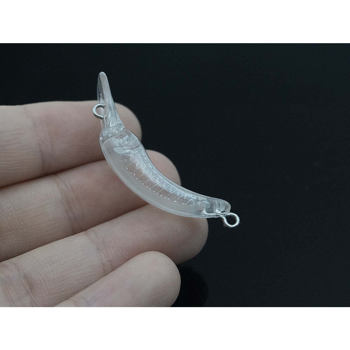 10PCS Unpainted Fishing Lure Blanks 1.11g 4.2cm with 4mm Free Fishing Eye Crankbait Baits Simulation Blank Body Clear Hard Baits Trout Salmon Minnow Lure Popper Lures Topwater Freshwater 8380