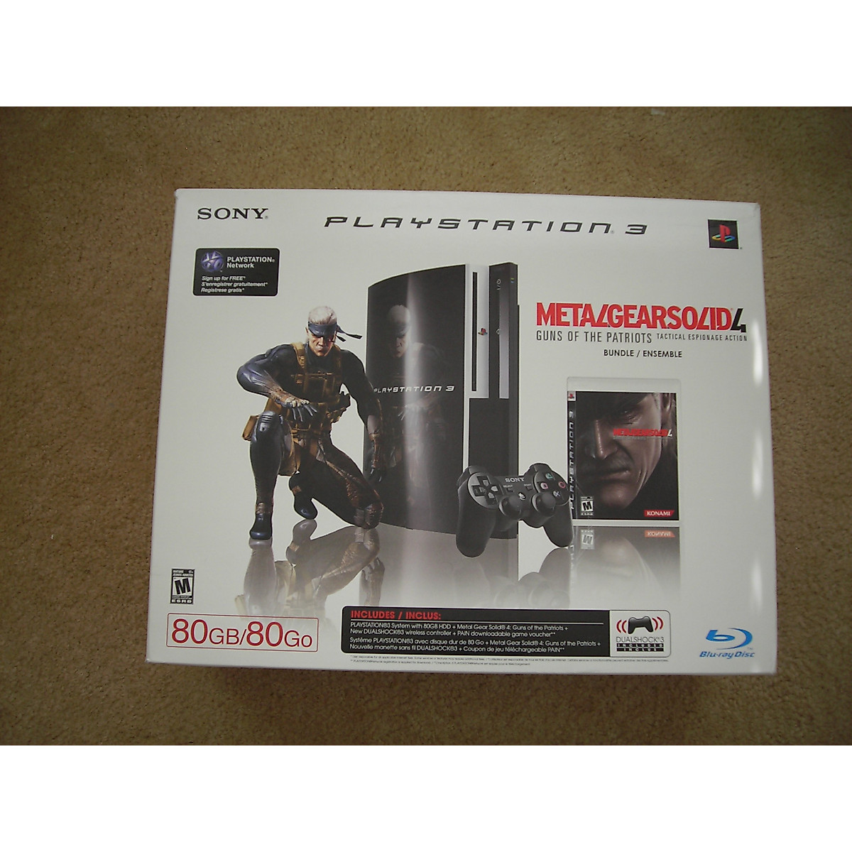 PlayStation 3 80GB Metal Gear Solid 4: Guns of the Patriots Bundle