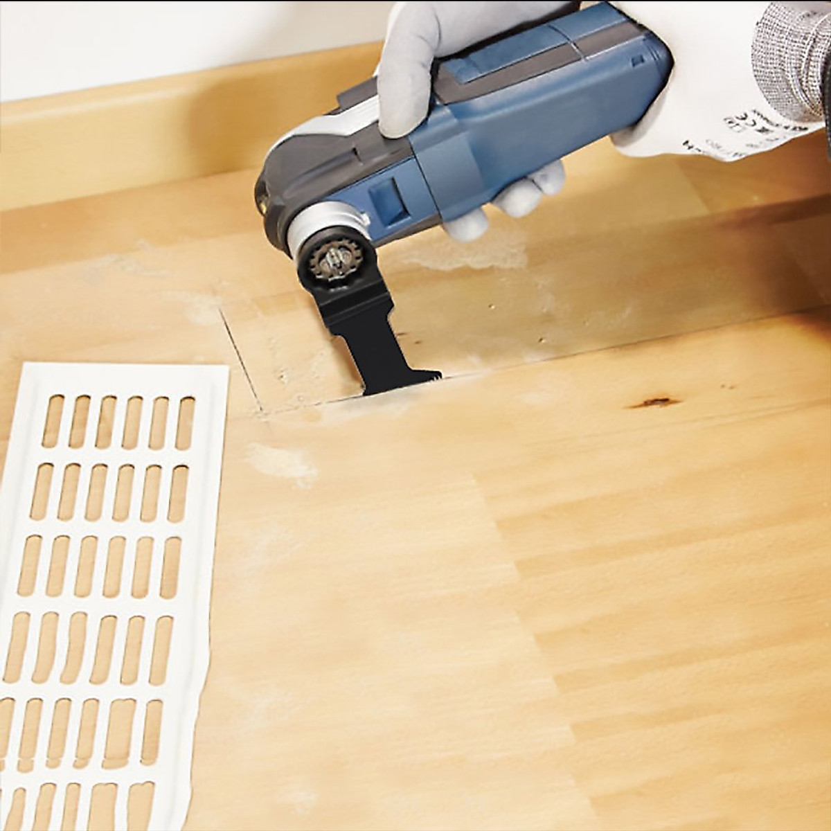 HIFROM 12PCS 45MM Bi-Metal Oscillating Multitool Quick Release Saw Blades Replacement for Porter Cable Fein Bosch Dremel Craftsman Ridgid Multi Tool