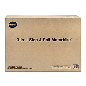 VTech 3-in-1 Step and Roll Motorbike (Frustration Free Packaging), Teal, Large