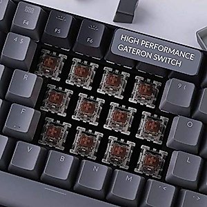 Keychron K4 96% Layout 100 Keys Wireless Bluetooth 5.1/Wired USB Mechanical Gaming Keyboard with Gateron G Pro Brown Switch RGB Backlight N-Key Rollover for Mac Windows PC-Version 2