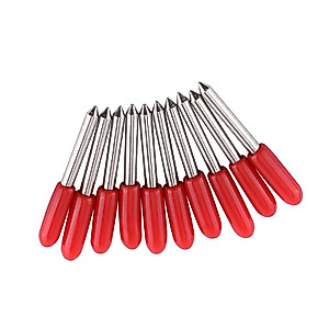 10pcs Cemented Carbide Blade for Cutting with High and Long Service Life, Standard Cutter Knife Set for General Design, Including 30 deg 45 deg 60 deg (45°)