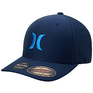 Hurley Men's Caps - H2O Dri Pismo Curved Bill Baseball Hats for Men (S-XL), Size Small-Medium, Blue