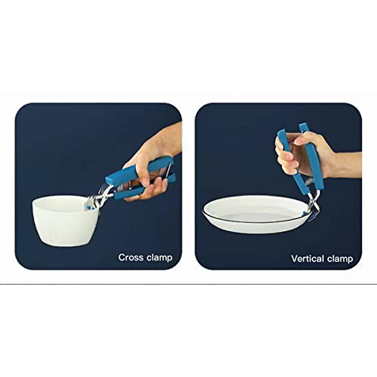 Kitchen Hot Plate Gripper,Anti scald disc holder，Tongs Silicone Gloves，Anti scalding pad-6 Pack High temperature resistant anti-skid bowl anti-skid stainless steel Avoid Scalding Kitchenware Set