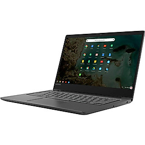 Lenovo 14 inch HD Premium Chromebook with 32GB MicroSD Card | Mediatek Quad-core Processor | 4GB RAM | 32GB eMMC | Wireless-AC | USB-C | HDMI | Webcam | Bluetooth | Chrome OS | Black
