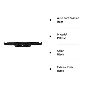 Garage-Pro Bumper Step Pad Compatible with 2009-2014 Ford F-150 Black Center