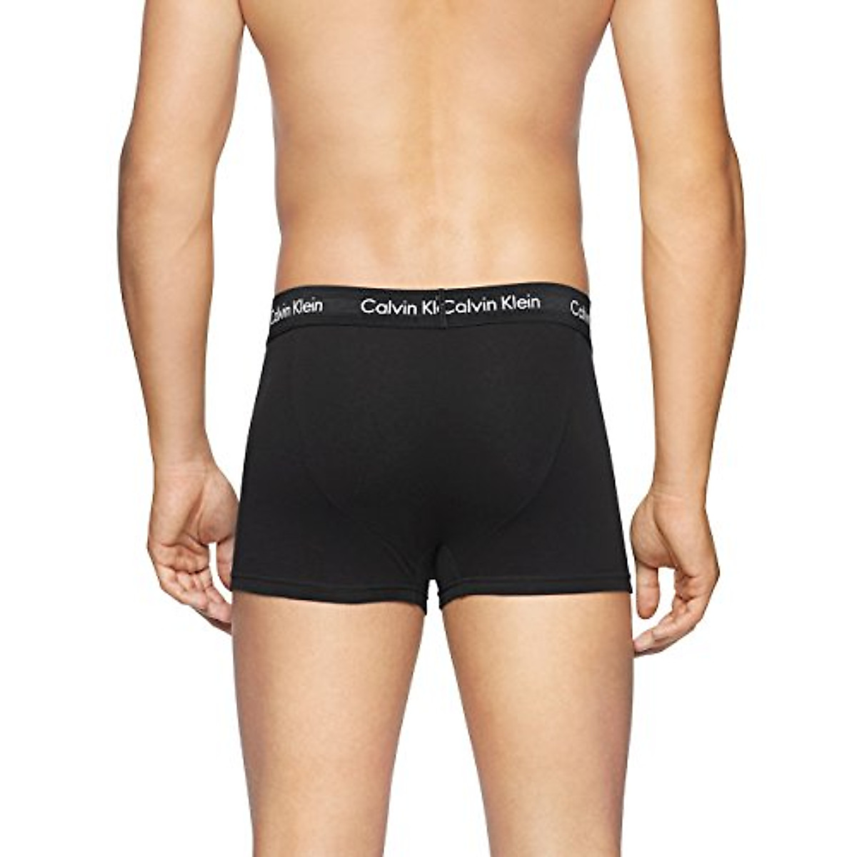 Calvin Klein Men's Cotton Stretch Multipack Low Rise Trunks, Black, Medium