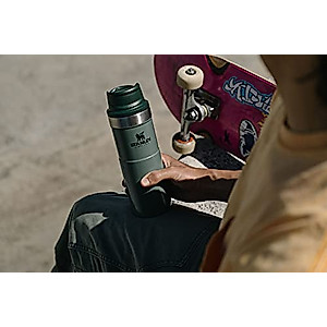 Stanley Classic Trigger Action Travel Mug 16 oz –Leak Proof + Packable Hot & Cold Thermos – Double Wall Vacuum Insulated Tumbler for Coffee, Tea & Drinks – BPA Free Stainless-Steel Travel Cup