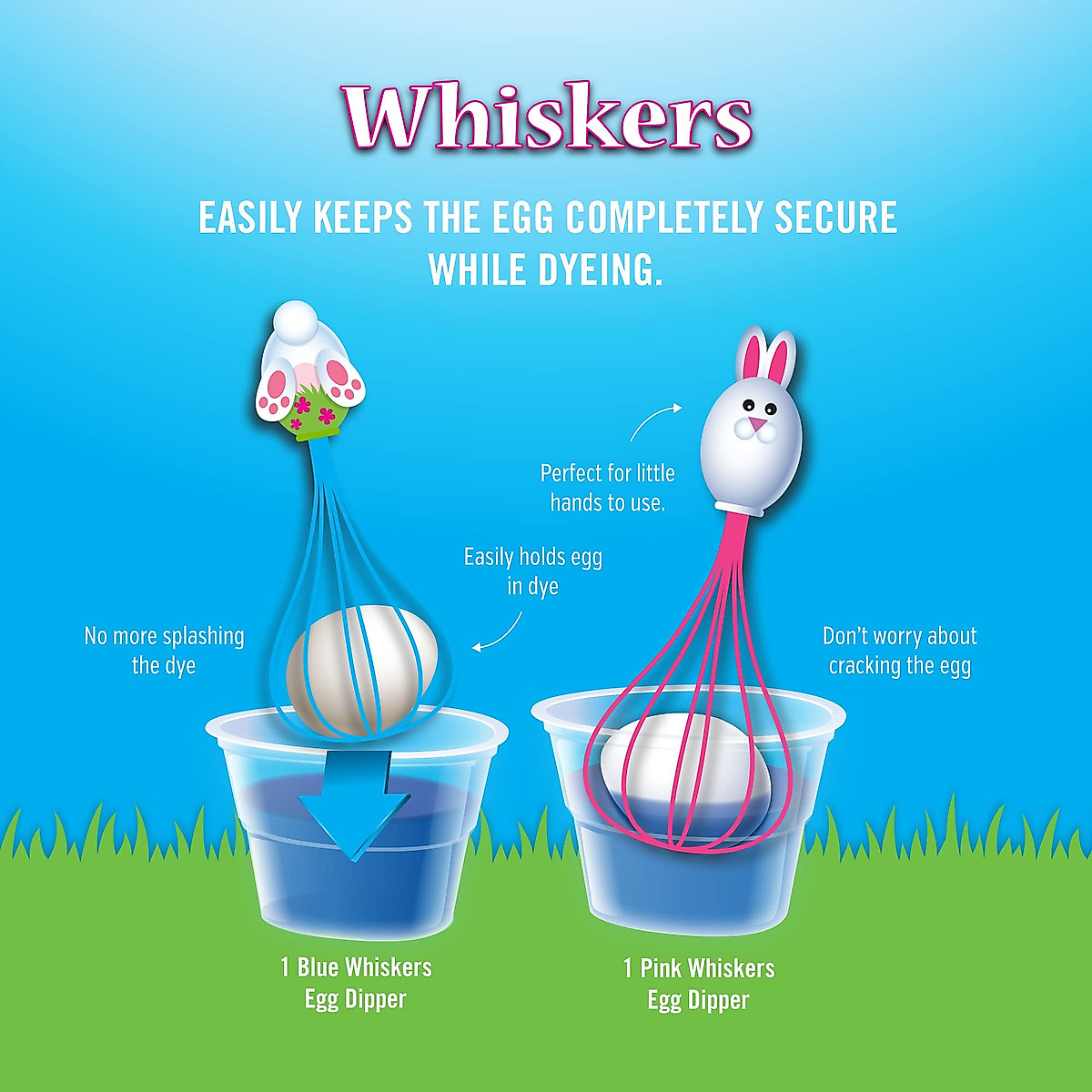 PAAS Neon Egg Decorating Kit Bundle Includes Neon Kit, 2 Whisker Egg Dippers, 5 Color Cups 1 ea