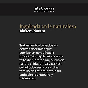 Salerm - Shampoo for White or Bleached Hair - Grapeology Biokera Natura Shampoo - 300 ml - With Grape Seed Oil - Nourishes and Hydrates Hair - Gentle Cleanse - Prevents Color Oxidation