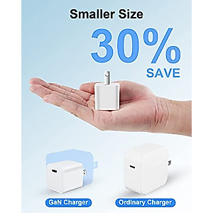 iPhone Charger Block 30W for iPhone 14 Pro Max, Deegotech GaN PD Fast Charger, Compact Mini USB-C Power Adapter for iPhone 14 iPhone14 Promax iPhone13 12 11, iPad Pro MacBook Air, for Galaxy S22