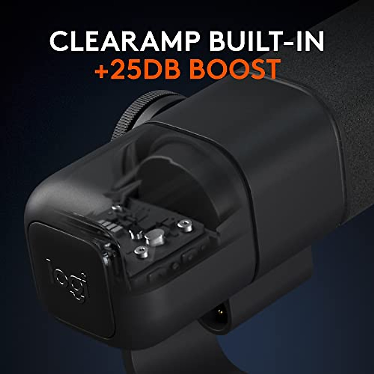 Logitech for Creators Blue Sona Active Dynamic XLR Broadcast Microphone for Streaming, Podcasting and Content Creation, ClearAmp Active Preamp, Dual-Diaphragm Capsule, Internal Shockmount - Off White