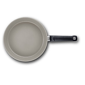 Fissler Ceratal Comfort Ceramic 10.2 Inch Non-Stick Frying Pan, Warm Grey, Made without PFAS