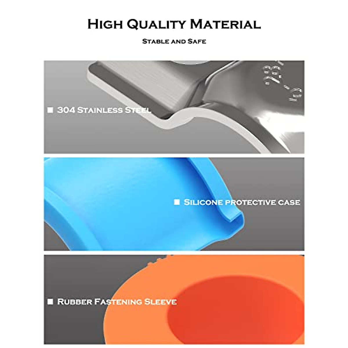 Fix Sinking Office Chair, Upgraded Chair Sinking Stop 304 Stainless Steel with Hexagon Wrench Adjustable Height Chair Saver kit with Leather Pads Support for Stop Sinking UIInosoo