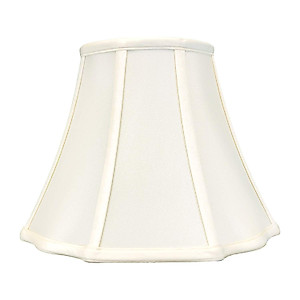 Royal Designs, Inc. BSO-701-16EG Flare Bottom Outside Corner Scallop Basic Lamp Shade, 9 x 16 x 12, Eggshell