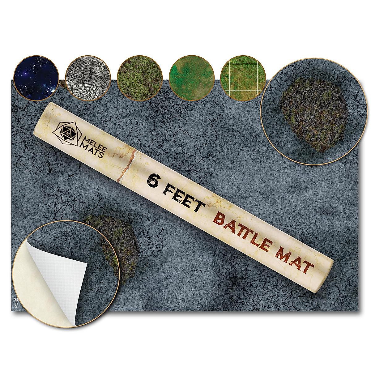 Battle Game Mat for DND - [48" x 72"] Wargaming Tabletop Map - Gaming Board for Warhammer 40k, Dungeons and Dragons, Wargame RPG - Vinyl Gaming Frontline Terrain