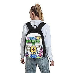 KOVOS Wow! Wow! Anime Wubbzy! Laptop Bag Cartoon Backpack Casual Travel Backpacks Daypack For Men Women
