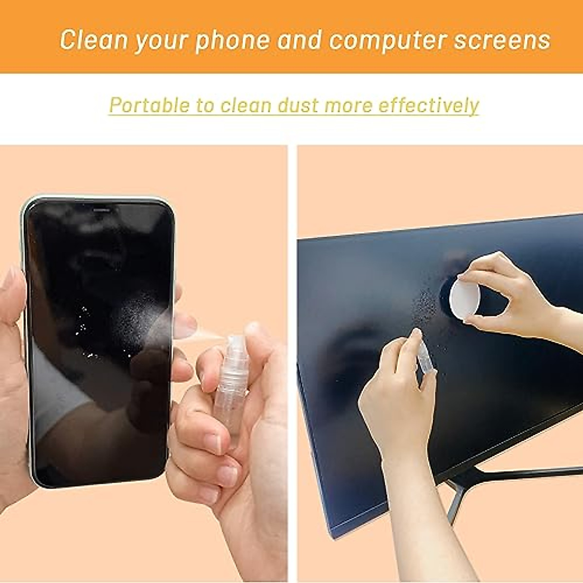 Laptop Screen Keyboard Phone Cleaner kit,20 in 1Multi-Tool Electronic Cleaning kit for MacBook iPad iPhone Pro Tablet TV Screen, PC Earbud Camera The Lens of Brush Tool,Portable Storage Design